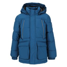 ZIGZAG Kinder Outdoorjacke "Jacob", blau, Gr. 104, unifarben, 100% Polyester, Jacken, mit wärmendem Polster und wasserabweisender Beschichtung
