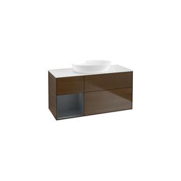 Villeroy & Boch V&B Waschtischunterschrank Finion 120cm, Pl wh. m, Reg md m Lac, wal ven ; Villeroy & Boch (FA61HGGN)