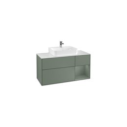 Villeroy & Boch V&B Waschtischunterschrank Finion 120cm, Pl w m, Rg r Ol m Lac, Oli. m Lac ; Villeroy & Boch (F171GMGM)