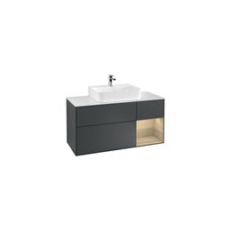 Villeroy & Boch V&B Waschtischunterschrank Finion 120cm, Pl w m, Rg r Oa ven, md bl. m Lac ; Villeroy & Boch (F171PCHG)