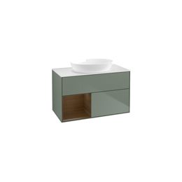 Villeroy & Boch V&B Waschtischunterschrank Finion 100, Pl wh. m, Reg wal ven, Oli. m Lac ; Villeroy & Boch (FA11GNGM)
