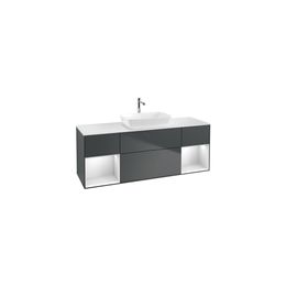 Villeroy & Boch V&B Waschtischunterschrank Finion 160cm, Pl w m, Rg w m Lac, md bl. m Lac ; Villeroy & Boch (F861MTHG)