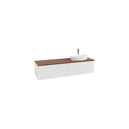 Villeroy & Boch V&B Waschtischunterschrank mit Frontstruktur Antao 160x50cm, HL, WBP w. wal, glo wh. Lac ; Villeroy & Boch (K38152GF)