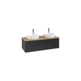 Villeroy & Boch V&B Waschtischunterschrank ohne Frontstruktur, mit Beleuchtung Antao 120x36x50cm, HL, WBP hon. Oa, bla m Lac ; Villeroy & Boch (L35051PD)