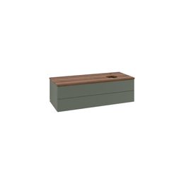 Villeroy & Boch V&B Waschtischunterschrank mit Frontstruktur, mit Beleuchtung Antao 120x36x50cm, HL, WBP w wa, le gre. m Lac ; Villeroy & Boch (L23152HL)