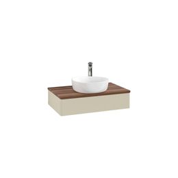 Villeroy & Boch V&B Waschtischunterschrank ohne Frontstruktur -Beleuchtung Antao 80x19x50cm, HL, WBP w. wal, si Gr m Lac ; Villeroy & Boch (L08052HJ)