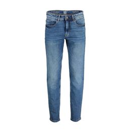 5-Pocket-Hose Lerros "Lerros CONLIN 5-Pocket Stretch-Denim, SLIM FIT, unifarben CONLIN", Herren, Gr. 32, Länge 30, blau (sports blau), 99% Baumwolle, 1% Elasthan, slim fit, Hosen
