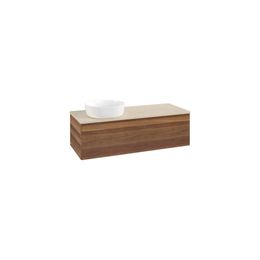 Villeroy & Boch V&B Waschtischunterschrank ohne Frontstruktur Antao 120x36x50cm, WBP-farbe botti., w. walnut ; Villeroy & Boch (K33013HM)