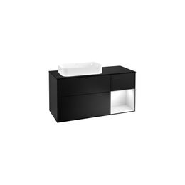 Villeroy & Boch V&B Waschtischunterschrank Finion 120cm, Pl b m, Rg r g wh. Lac, bla m Lac ; Villeroy & Boch (F282GFPD)