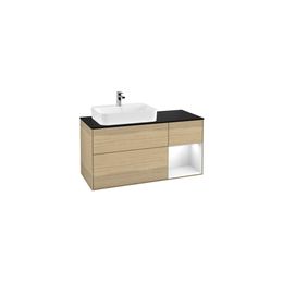Villeroy & Boch V&B Waschtischunterschrank Wandbeleuchtung Finion 120cm, Pl b m, Rg re glo wh. Lac, Oa ven ; Villeroy & Boch (G402GFPC)