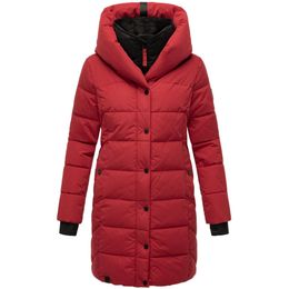 Navahoo Damen Steppmantel "Knutschilein", rot, Gr. XL, Obermaterial: 100% Polyester, Innenfutter: 100% Polyester, Wattierung: 100% Polyester,