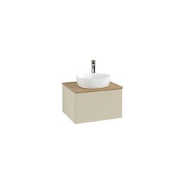 Villeroy & Boch V&B Waschtischunterschrank mit Frontstruktur Antao 60x36x50cm, HL, WBP hon. Oa, si Gr m Lac ; Villeroy & Boch (K29151HJ)