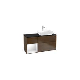 Villeroy & Boch V&B Waschtischunterschrank Finion 120cm, Pl b m, Reg glo wh. Lac, wal ven ; Villeroy & Boch (F802GFGN)