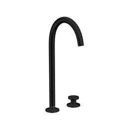 Hansgrohe 2-Loch-Waschtischarmatur Sel. 260 Axor One A 165mm, m Push-Open-Ablaufg., matt-sw (48060670)