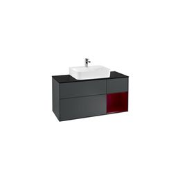 Villeroy & Boch V&B Waschtischunterschrank Wandbeleuchtung Finion 120cm, Pl b m, Reg re Peo, md bl. m Lac ; Villeroy & Boch (G172HBHG)