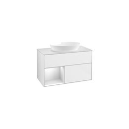 Villeroy & Boch V&B Waschtischunterschrank Finion 100, Pl w m, Reg wh. m Lac, glo wh. Lac ; Villeroy & Boch (FA11MTGF)