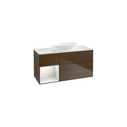 Villeroy & Boch V&B Waschtischunterschrank Finion 120cm, Pl wh. m, Reg wh. m Lac, wal ven ; Villeroy & Boch (FA61MTGN)