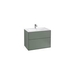 Villeroy & Boch V&B Waschtischunterschrank Finion 79,6x59,1x49,8cm, Oli. m Lac, m Wandbeleuchtung ; Villeroy & Boch (G01000GM)