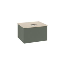 Villeroy & Boch V&B Waschtischunterschrank mit Frontstruktur -Beleuchtung Antao 60x36x50cm, WBP botti., lea gre. m Lac ; Villeroy & Boch (L29113HL)