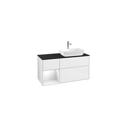 Villeroy & Boch V&B Waschtischunterschrank Finion 120cm, Pl b m, Rg g wh. Lac, glo wh. Lac ; Villeroy & Boch (F802GFGF)