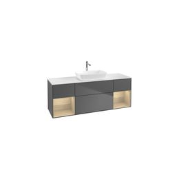 Villeroy & Boch V&B Waschtischunterschrank Finion 160cm, Pl wh. m, Reg Oa ven, Anthrac. m ; Villeroy & Boch (F861PCGK)