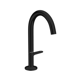 Hansgrohe Waschtisch-Einhebelmischer Sel. 170 Axor One A 140mm, m Push-Open-Ablaufg., matt-sw (48020670)