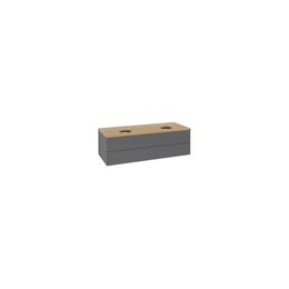 Villeroy & Boch V&B Waschtischunterschrank ohne Frontstruktur Antao 120x36x50cm, WBP hon. Oa, Anthrac. m Lac ; Villeroy & Boch (K24011GK)