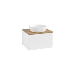 Villeroy & Boch V&B Waschtischunterschrank mit Frontstruktur Antao 60x36x50cm, WBP-farbe hon. Oa, wh. m Lac ; Villeroy & Boch (K29111MT)