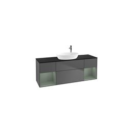 Villeroy & Boch V&B Waschtischunterschrank Wandbeleuchtung Finion 160cm, Pl b m, Rg Oli. m Lac, Anthrac. m ; Villeroy & Boch (G982GMGK)