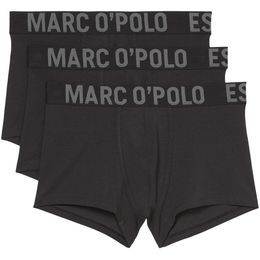 Marc O'Polo MARC O'POLO Herren Trunk "Essentials", Gr. S, schwarz, Jersey, Obermaterial: 95% Baumwolle, 5% Elasthan, Unterhosen, mit Logo-Bund