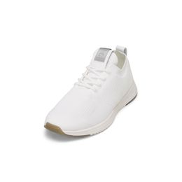 Marc O'Polo MARC O'POLO Herren Sneaker "aus recyceltem Polyester", Gr. 43, wei&szlig;, Obermaterial: 100% Polyester, unifarben, Schuhe
