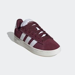 Herren Sneaker "GRAND COURT ALPHA", adidas Sportswear, Gr. 44, rot, Leder, Synthetik, Schuhe, Design inspiriert vom adidas Campus 00