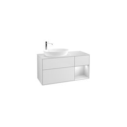 Villeroy & Boch V&B Waschtischunterschrank Finion 120cm, Pl w m, Reg wh. m Lac, wh. m Lac ; Villeroy & Boch (F931MTMT)