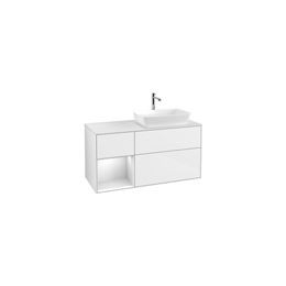 Villeroy & Boch V&B Waschtischunterschrank Finion 120cm, Pl w m, Rg wh. m Lac, glo wh. Lac ; Villeroy & Boch (F801MTGF)