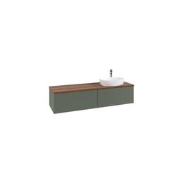 Villeroy & Boch V&B Waschtischunterschrank mit Frontstruktur Antao 160x50cm, HL, WBP w. wal, lea gre. m Lac ; Villeroy & Boch (K38152HL)