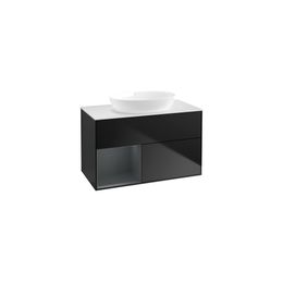 Villeroy & Boch V&B Waschtischunterschrank Finion 100, Pl wh. m, Reg md m Lac, bla m Lac ; Villeroy & Boch (FA11HGPD)