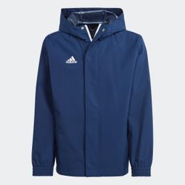 Mädchen Trainingsjacke "ENT22 AW JKTY", blau, Gr. 140, adidas Performance, clean, Obermaterial: 100% Polyester, Jacken