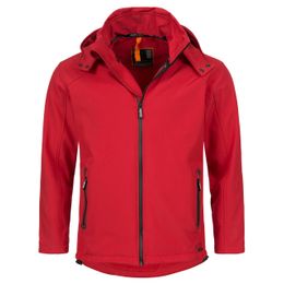 Herren Softshelljacke "ASBasiri", rot, Gr. S, Alessandro Salvarini, Obermaterial: 96% Polyester, 4% Elasthan; Innenseite: 100% Polyester, Jacken, mit