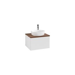 Villeroy & Boch V&B Waschtischunterschrank mit Frontstruktur Antao 60x36x50cm, HL, WBP w. wal, glo wh. Lac ; Villeroy & Boch (K29152GF)