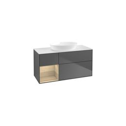 Villeroy & Boch V&B Waschtischunterschrank Finion 120cm, Pl wh. m, Reg Oa ven, Anthrac. m ; Villeroy & Boch (FA61PCGK)