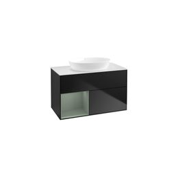 Villeroy & Boch V&B Waschtischunterschrank Finion 100, Pl wh. m, Reg Oli. m Lac, bla m Lac ; Villeroy & Boch (FA11GMPD)