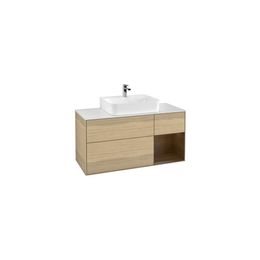 Villeroy & Boch V&B Waschtischunterschrank Finion 120cm, Pl wh. m, Reg re wal ven, Oa ven ; Villeroy & Boch (F171GNPC)