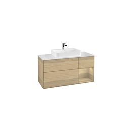 Villeroy & Boch V&B Waschtischunterschrank Finion 120cm, Pl wh. m, Reg re Oa ven, Oa ven ; Villeroy & Boch (F421PCPC)