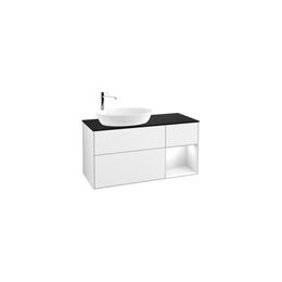 Villeroy & Boch V&B Waschtischunterschrank Finion 120cm, Pl b m, Rg g wh. Lac, glo wh. Lac ; Villeroy & Boch (F932GFGF)