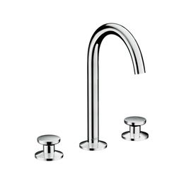 Hansgrohe 3-Loch-Waschtischarmatur Sel. 170 Axor One Ausl. 140mm, m Push-Open-Ablaufg., chrom (48070000)