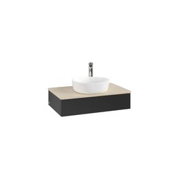 Villeroy & Boch V&B Waschtischunterschrank ohne Frontstruktur -Beleuchtung Antao 80x19x50cm, HL, WBP botti., bla m Lac ; Villeroy & Boch (L08053PD)