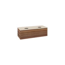 Villeroy & Boch V&B Waschtischunterschrank ohne Frontstruktur, mit Beleuchtung Antao 120x36x50cm, WBP-farbe botti., w. walnut ; Villeroy & Boch (L35013HM)