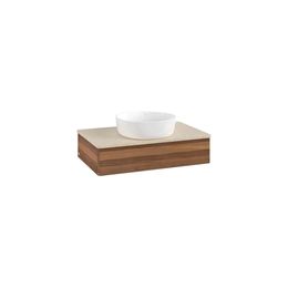Villeroy & Boch V&B Waschtischunterschrank ohne Frontstruktur -Beleuchtung Antao 80x19x50cm, WBP-farbe botti., w. walnut ; Villeroy & Boch (L08013HM)