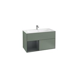 Villeroy & Boch V&B Waschtischunterschrank Wandbeleuchtung Finion 99,6x59,1cm, Rg l md b m Lac, Oli. m Lac ; Villeroy & Boch (G030HGGM)