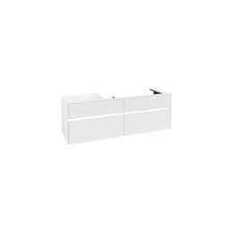 Villeroy & Boch V&B Waschtischunterschrank Collaro 160x54,8x50cm, WT r, LED 12W, wh. ma ; Villeroy & Boch (C030B0MS)